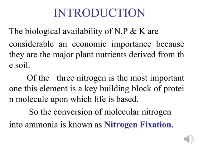 Biological Nitrogen fixation | PPT | Biological Sciences | Science