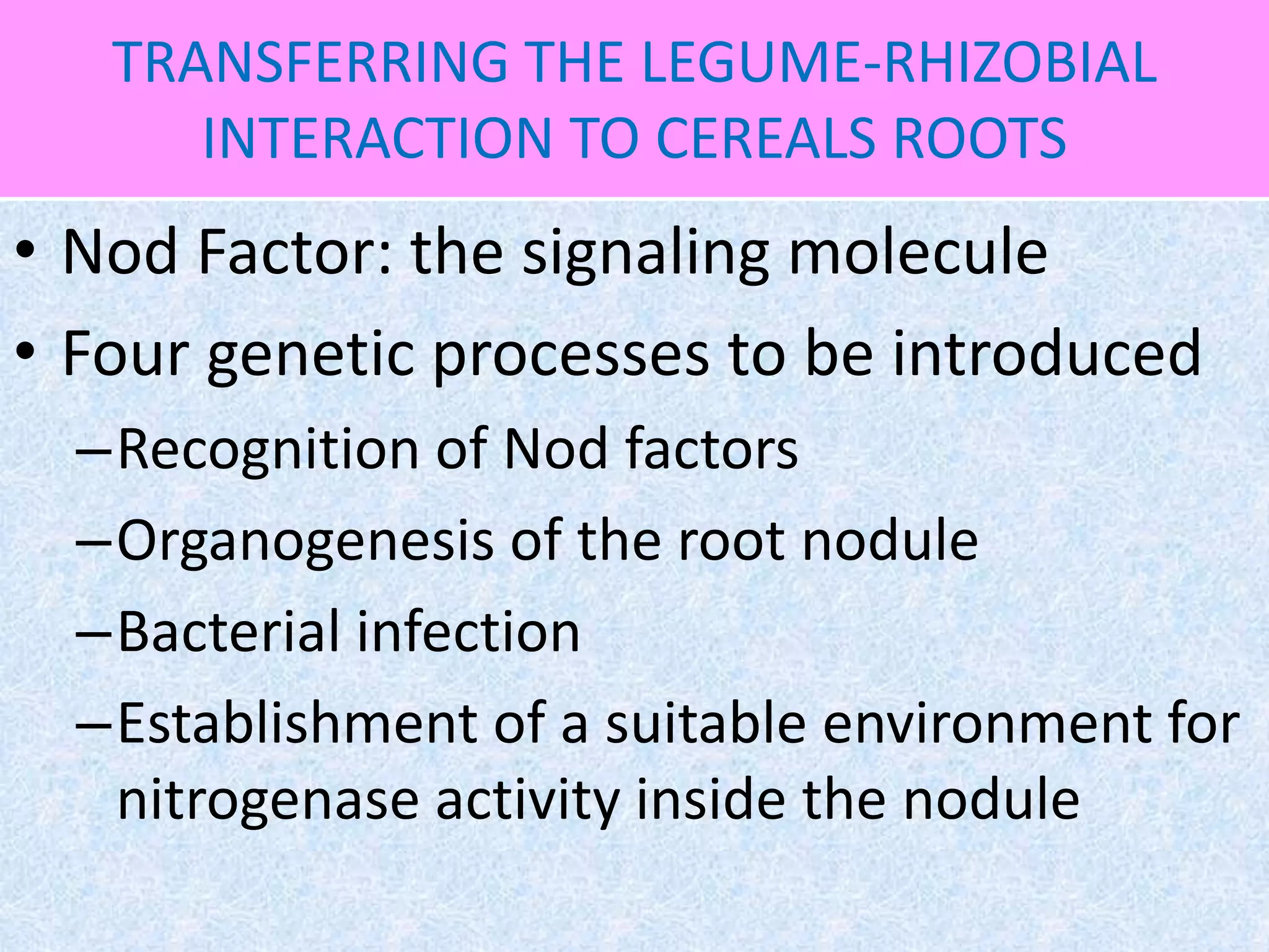 Nitrogen fixation in legumes and cereal crops | PPTX