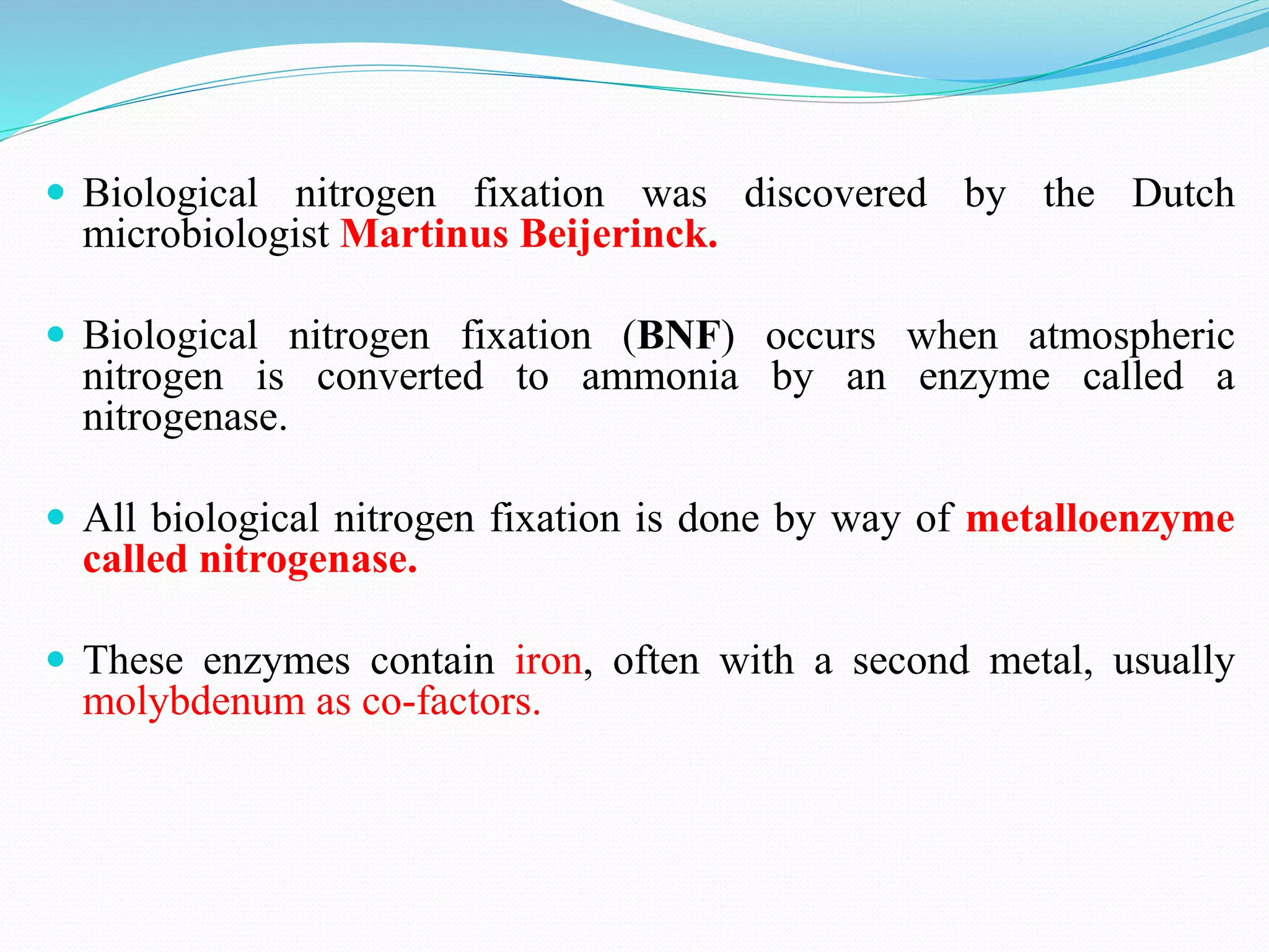 Nitrogen fixation mechanism and genes involved in nitrogen fixation | PPTX