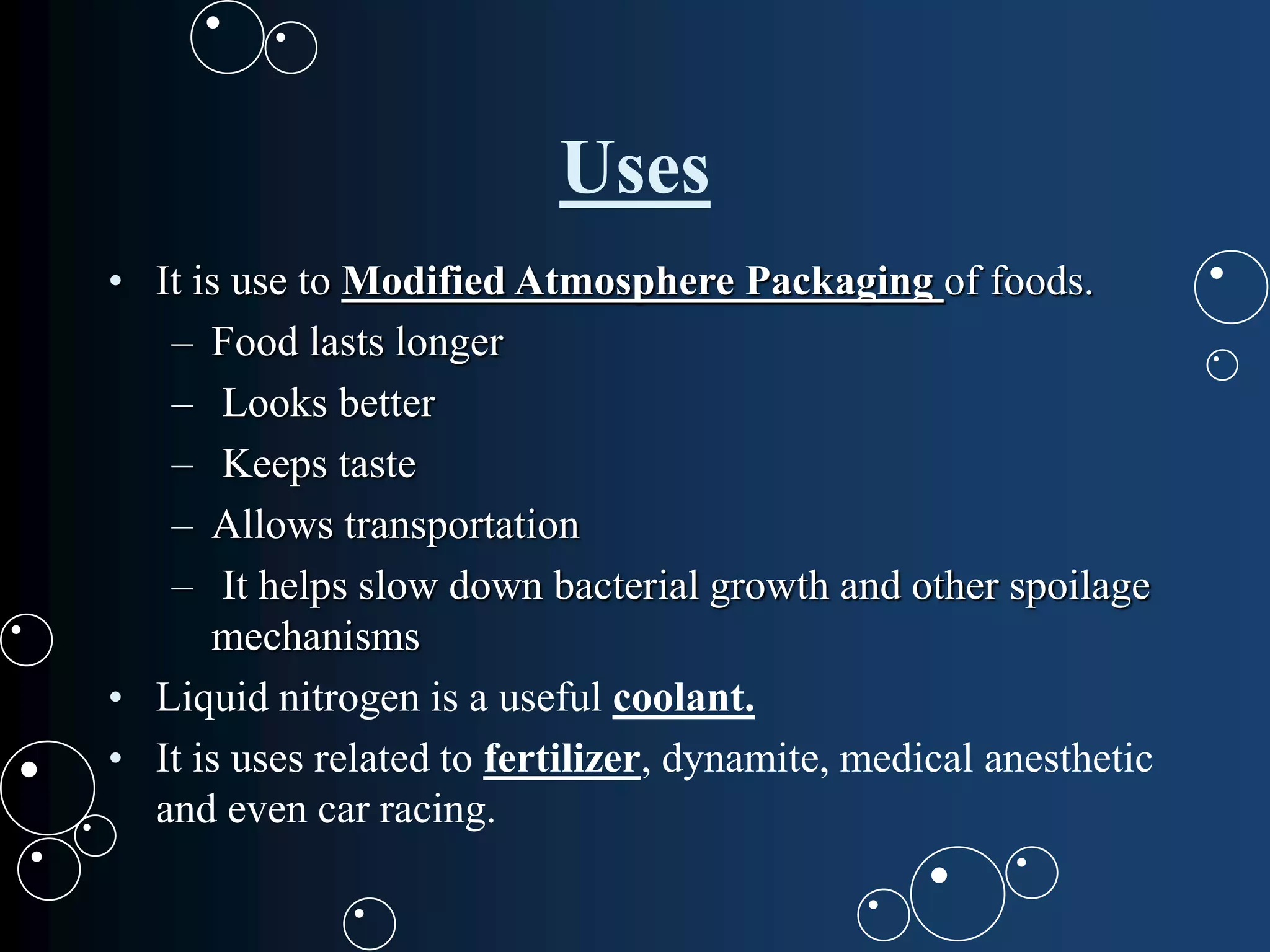 Nitrogen gas. | PPTX