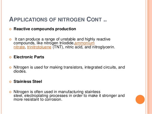 Nitrogen Element Facts Nitrogen Element Facts
