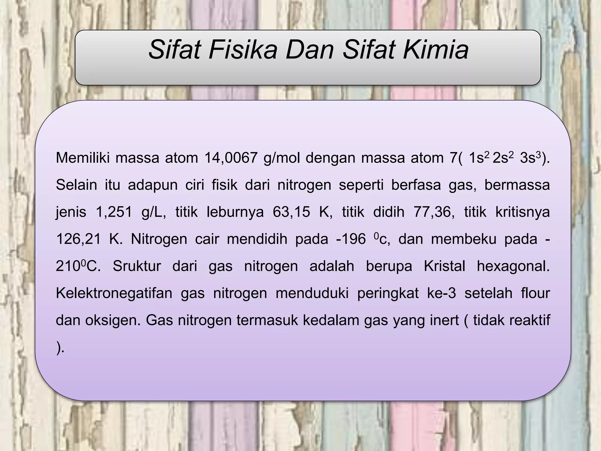 PPT POWER POINT UNSUR NITROGEN | PPTX