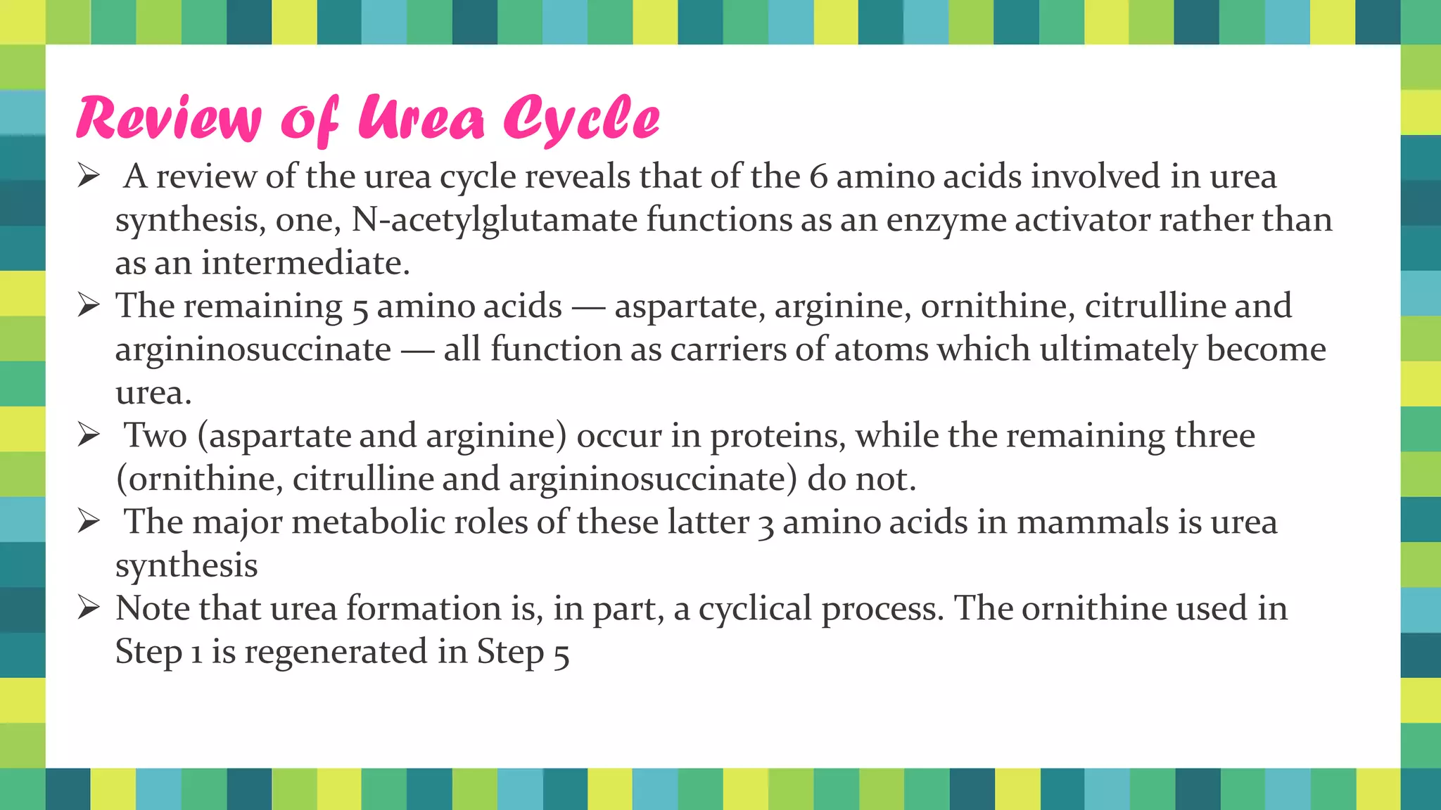 Nitrogen metabolism (metabolic fate of amino acid, catabolism of amino ...