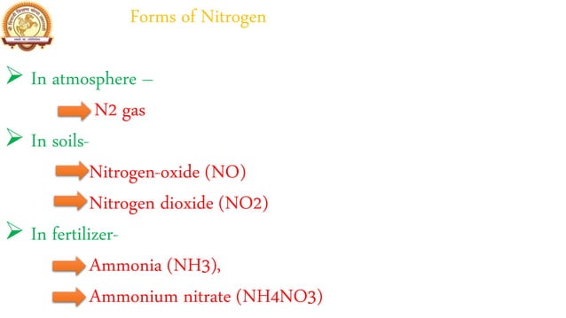 Nitrogen Metabolism : Sources of Nitrogen | PPT