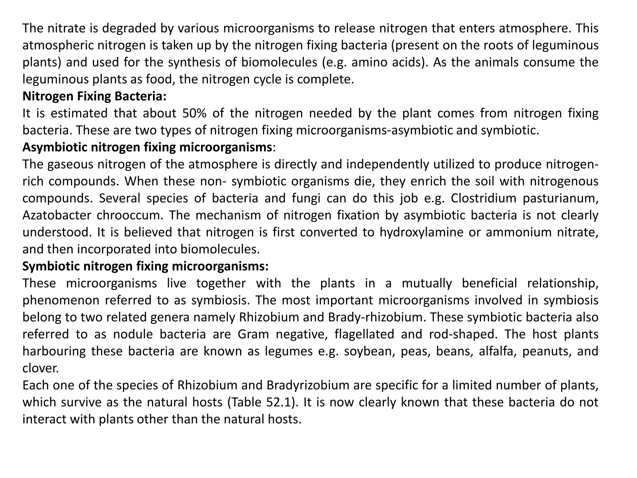 Nitrogen metabolism and growth promoting bacteria | PPTX
