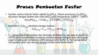 Pembuatan dan Kegunaan Nitrogen, Oksigen, Silikon, Fosfor, Sulfur | PPTX