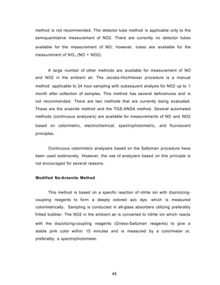 Nitrogen oxide monitoring | PDF