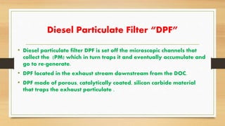 Advanced technologies as "DOC, DPF, SCR" to reduce Diesel engines ...