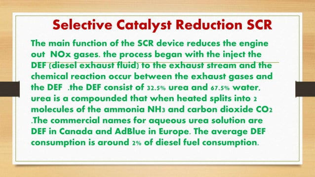 Advanced technologies as "DOC, DPF, SCR" to reduce Diesel engines ...