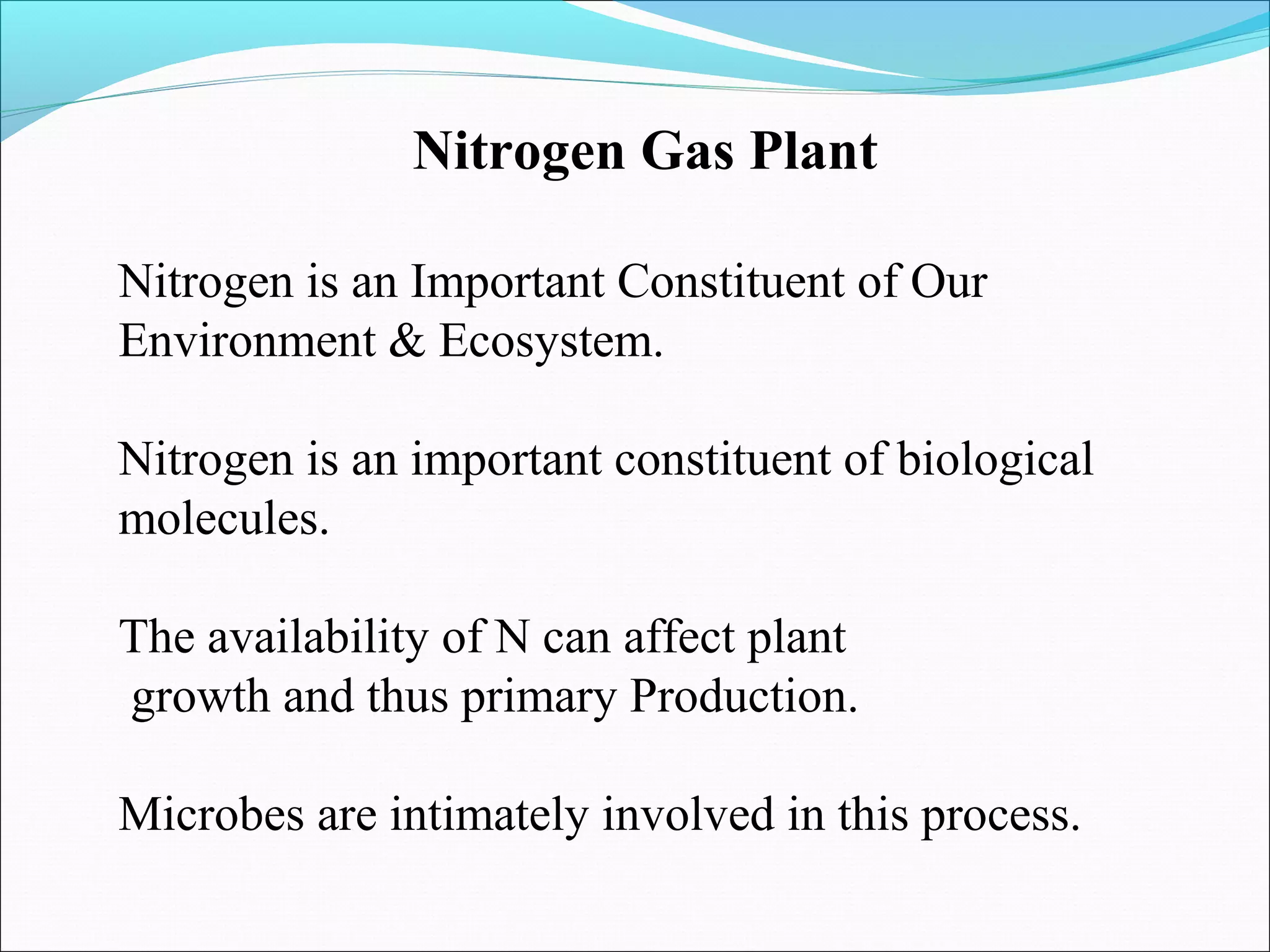 Nitrogen Gas Plants | PPT