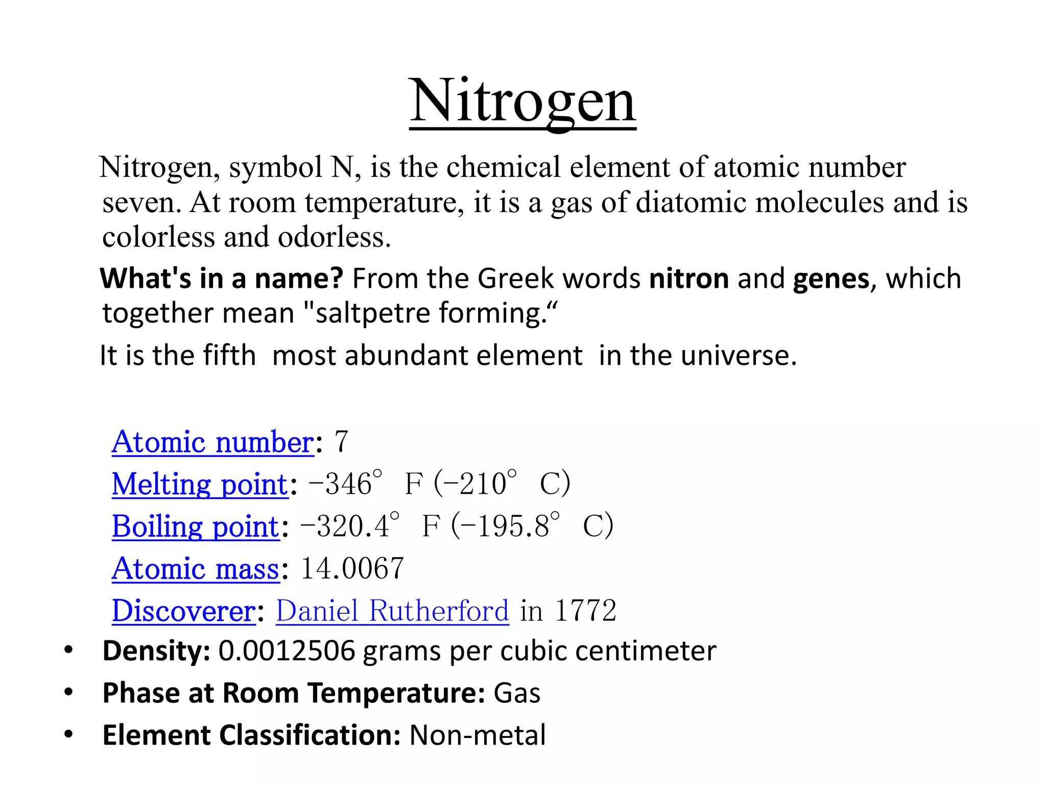 Nitrogen presentation | PPTX
