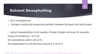Nitrogen removal from oil | PPSX