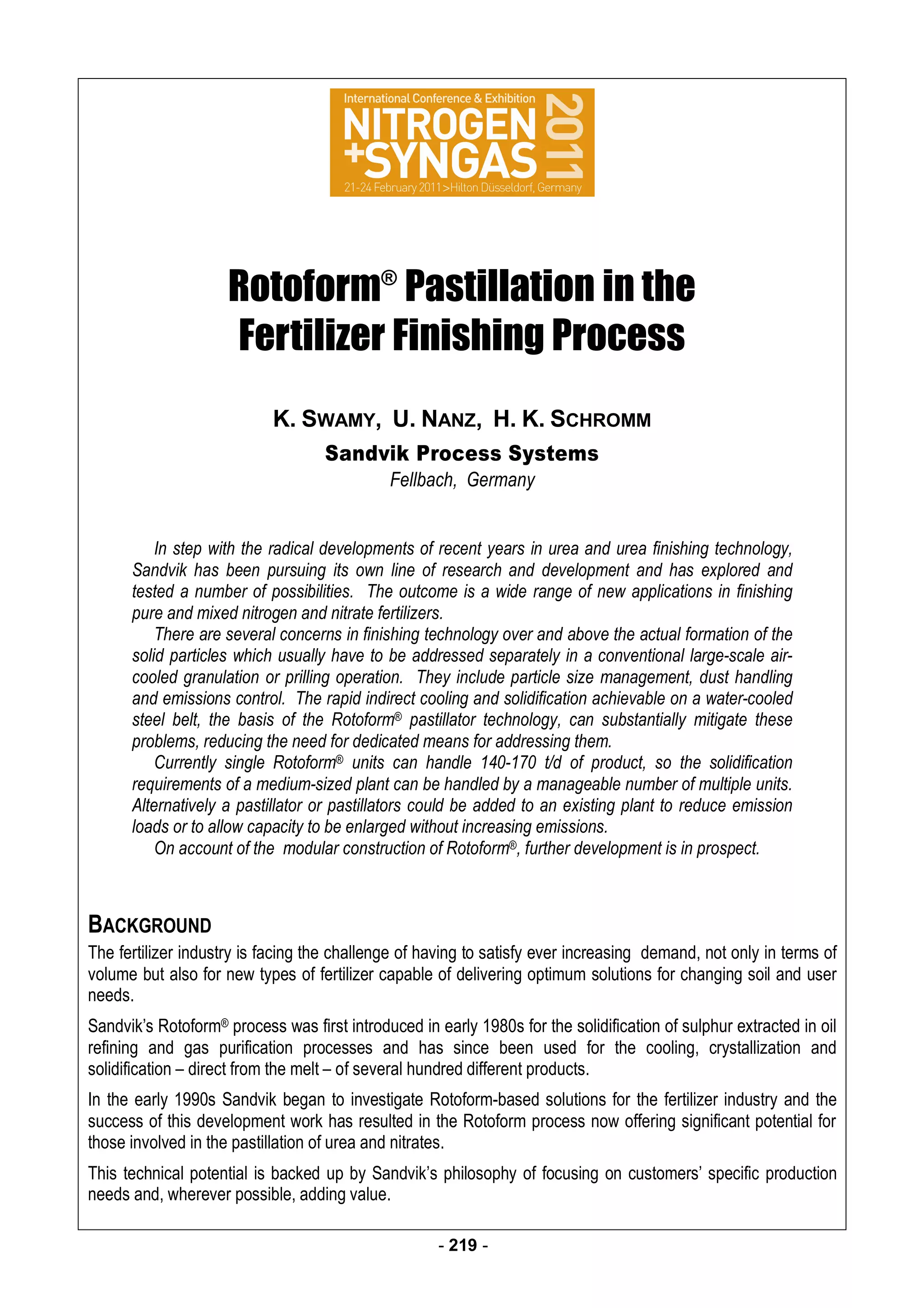 Nitrogen syngas 2011 | PDF