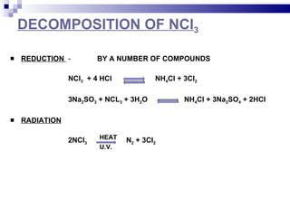Nitrogen ttrichloride --- revised | PPT