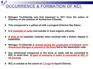 Nitrogen ttrichloride --- revised | PPT