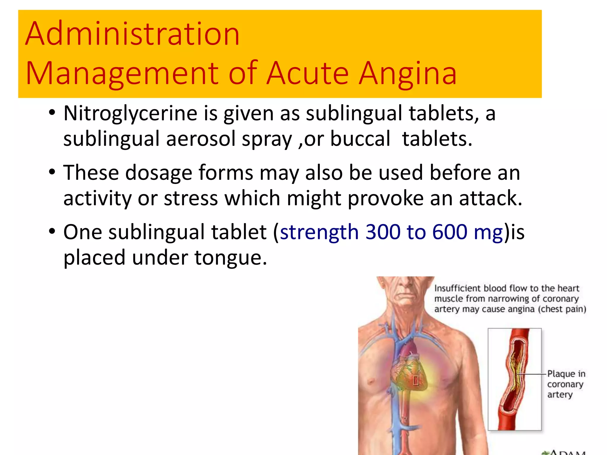 Nitroglycerine drug. ppt | PPTX