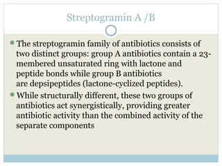 Nitromidazoles, nitrofurans, streptogramins Drugs | PPT