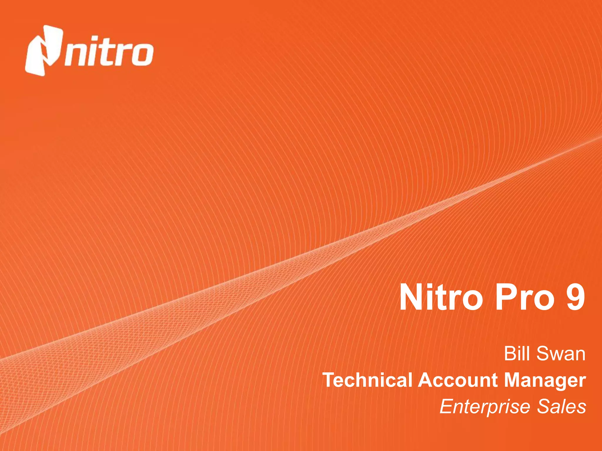 Nitro Pro 9 - Live Demo Presentation | PDF | Desktop Publishing ...