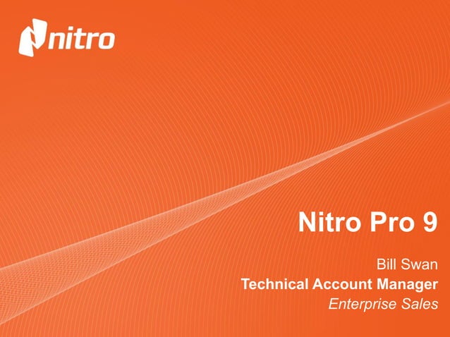 Nitro Pro 9 - Live Demo Presentation | PDF | Desktop Publishing ...