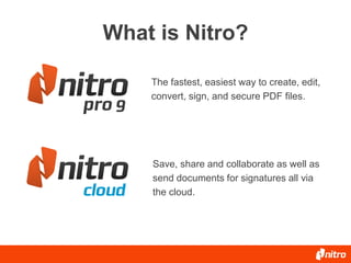 Nitro Pro 9 - Live Demo Presentation | PDF
