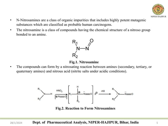 Nitrosamine and Nitrosamine Drug Substance-Related Impurities (NDSRIs ...