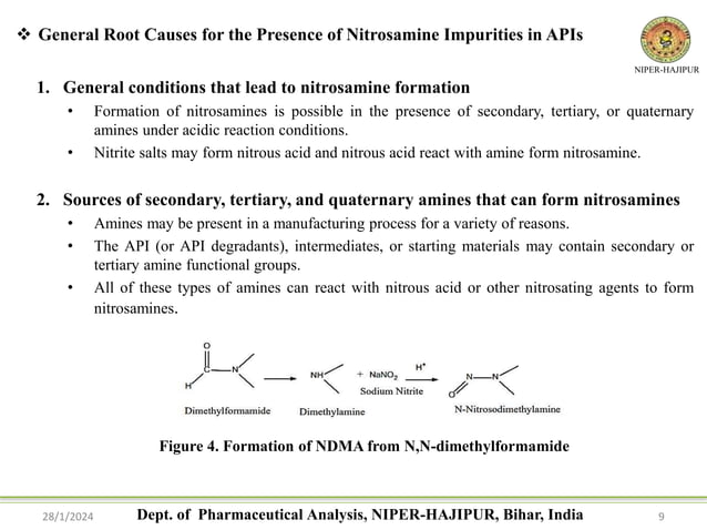 Nitrosamine and Nitrosamine Drug Substance-Related Impurities (NDSRIs ...