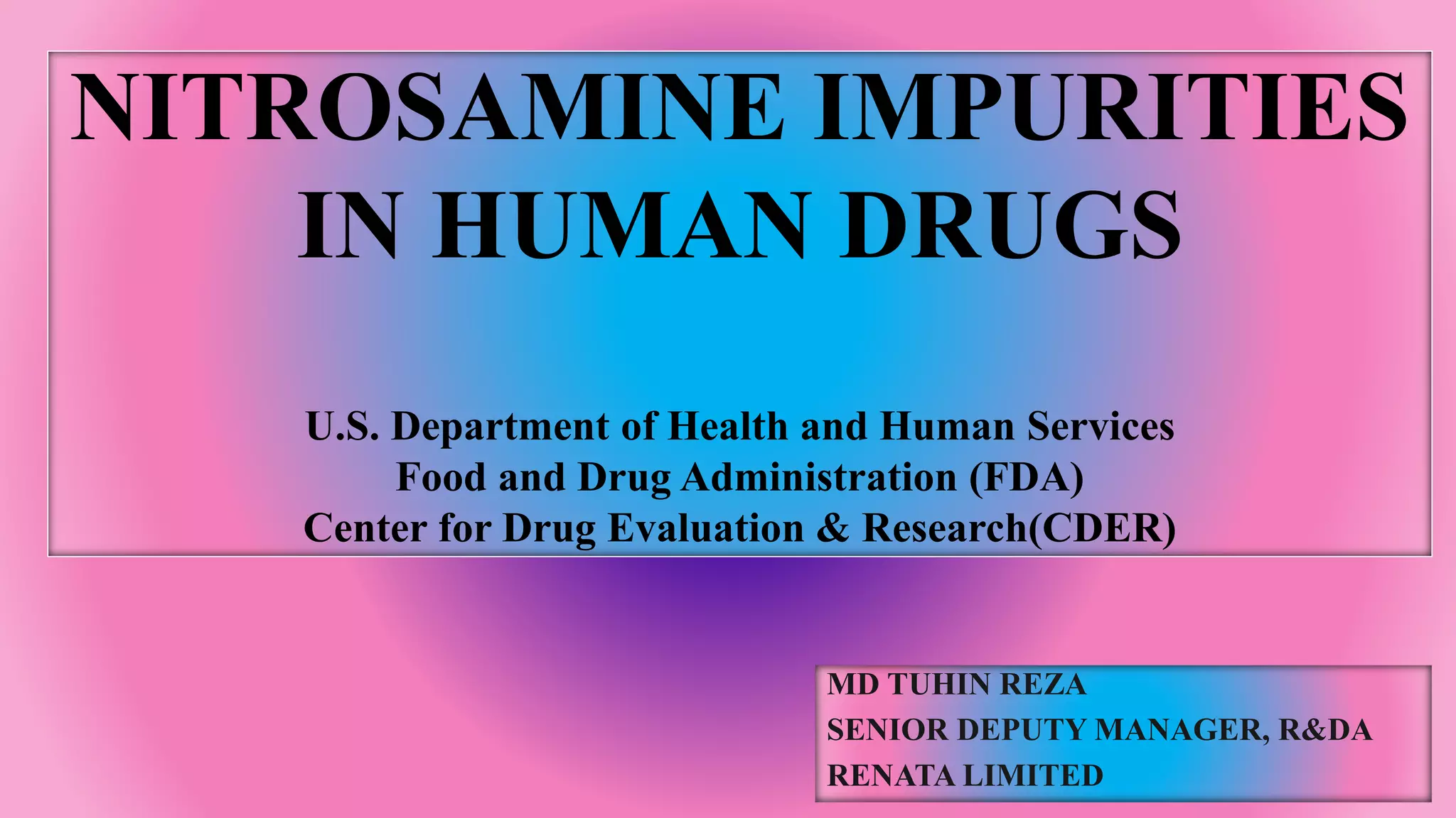 Nitrosamine Impurities in Human Drugs.pdf