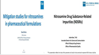 Nitrosamine & NDSRI.pptx