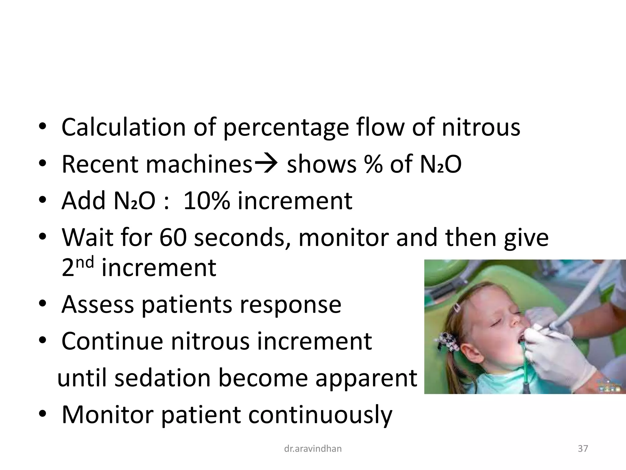 Nitrous oxide inhalation sedation | PPTX