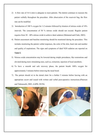 Nitrous oxide sedation | PDF