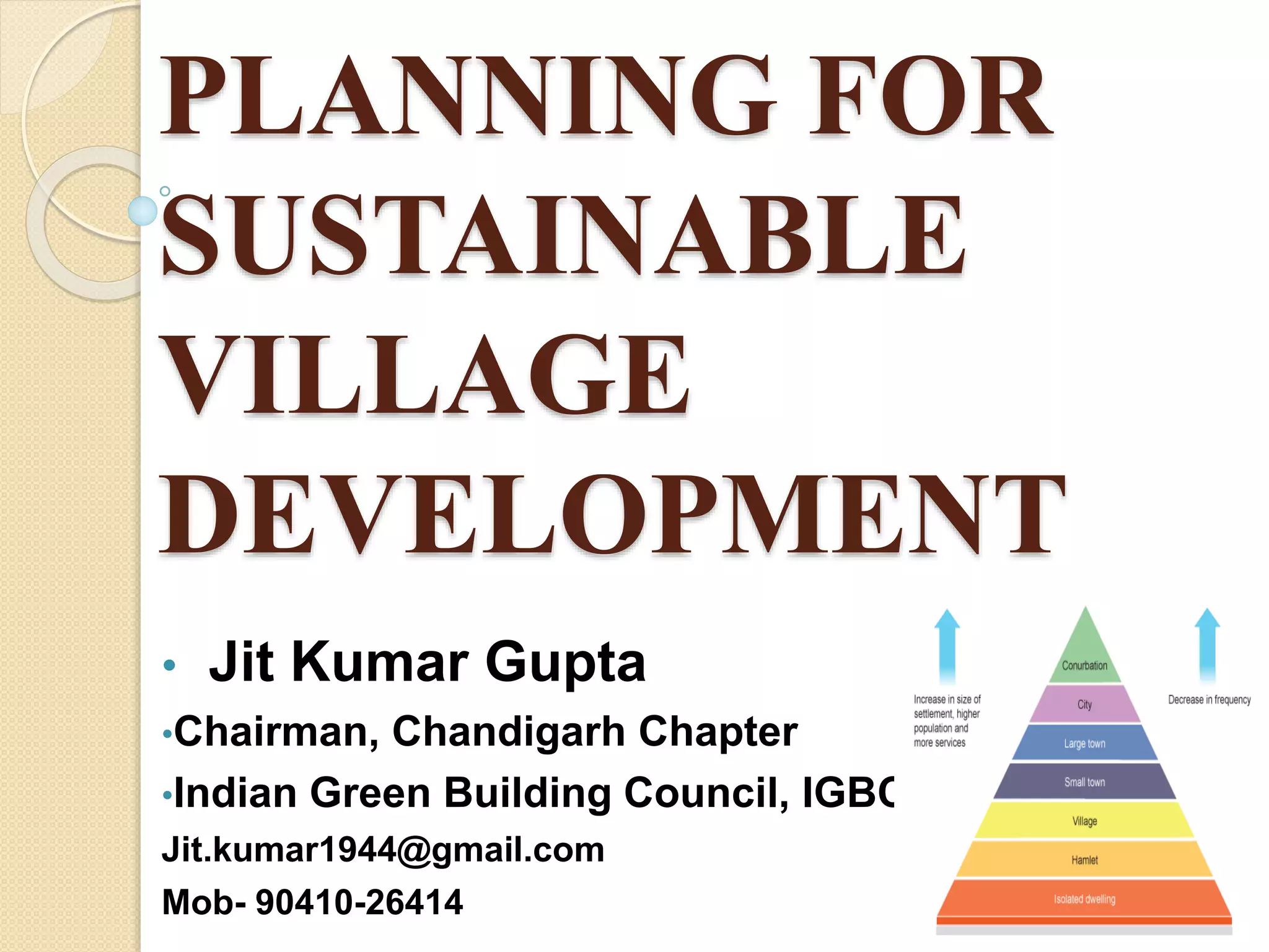 Planning for villages - | PPTX