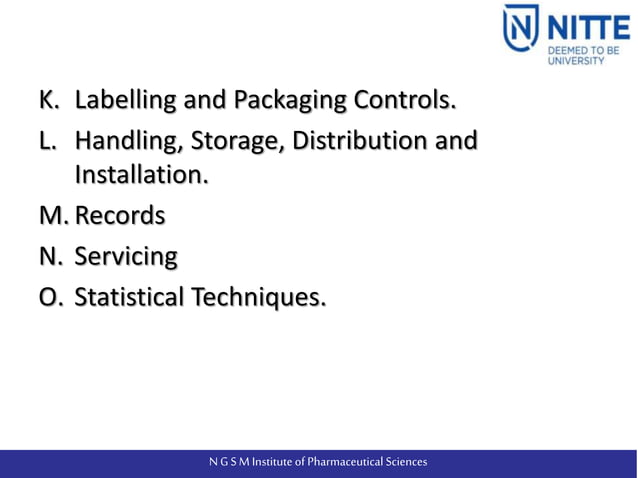 Quality System Requirements 21 CFR Part 820 and Labelling Requirements ...