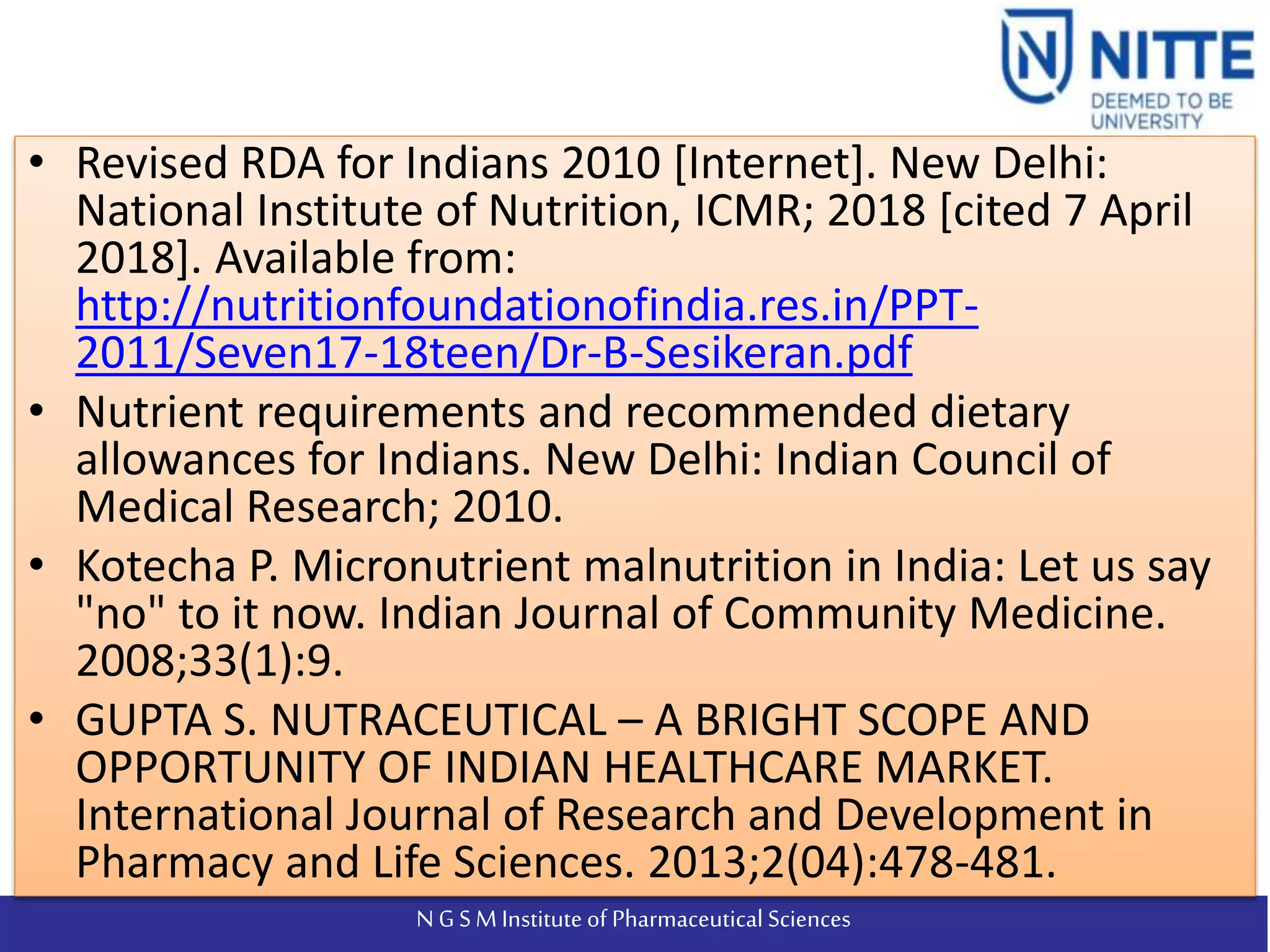 FSSAI REGULATIONS FOR THE IMPORT, MANUFACTURE AND SALE OF ...