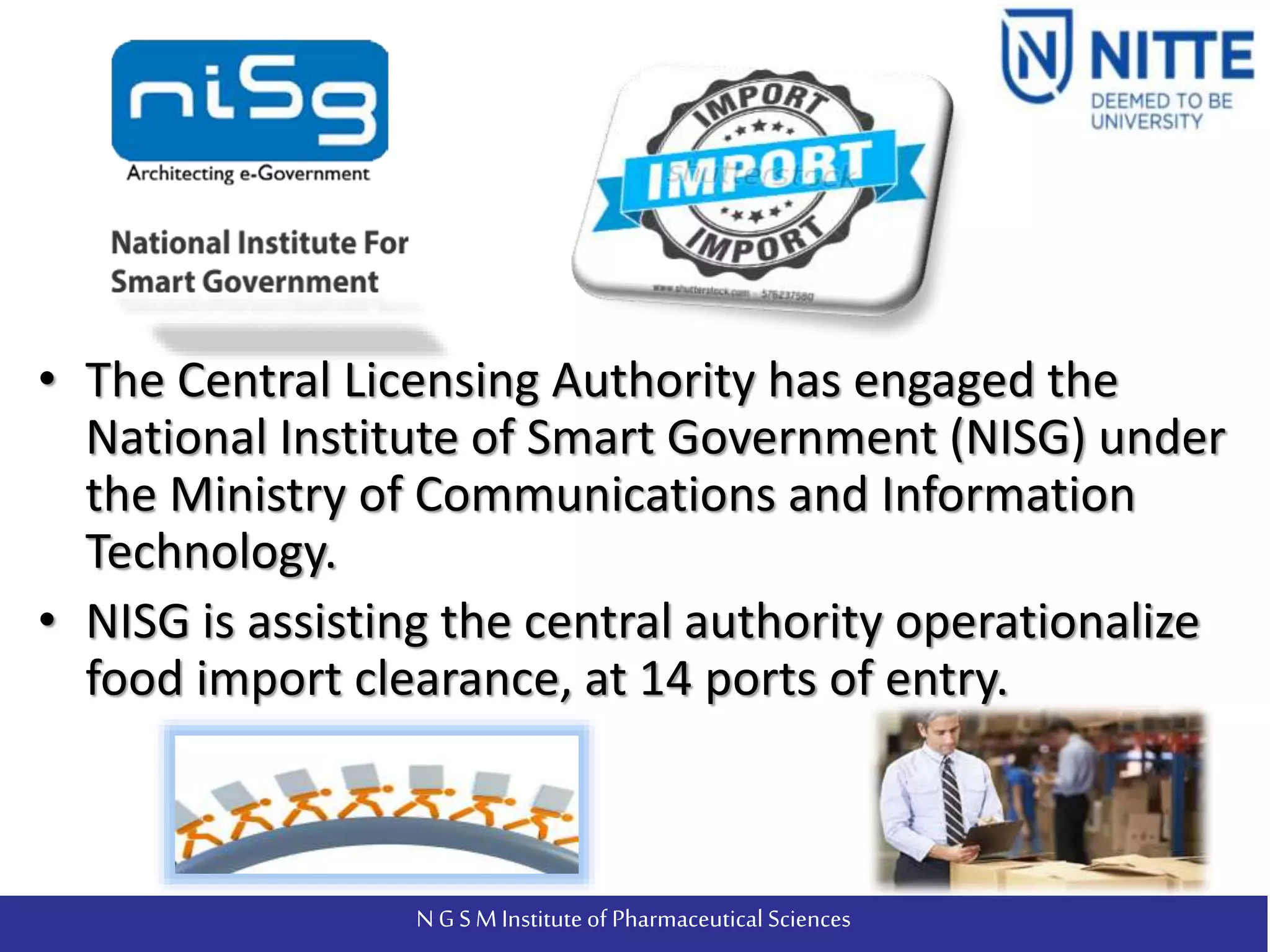 FSSAI REGULATIONS FOR THE IMPORT, MANUFACTURE AND SALE OF ...