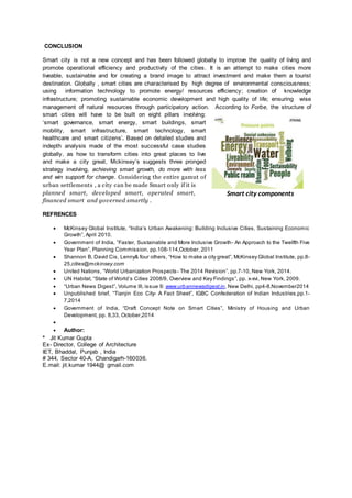 Strategies for Planning Smart Cities in India | DOCX