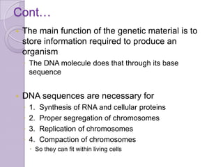organization of DNA in chromosomes. | PPTX