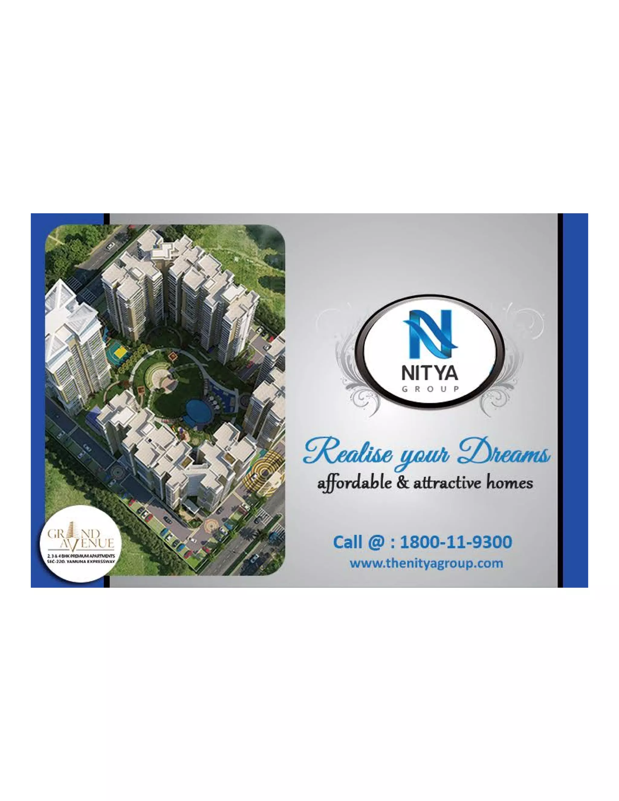 Nitya grand avenue residential project | PDF