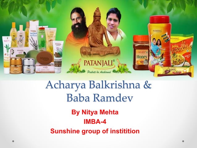 baba ramdev and acharya balkrishna | PPTX | Hinduism | Religion ...