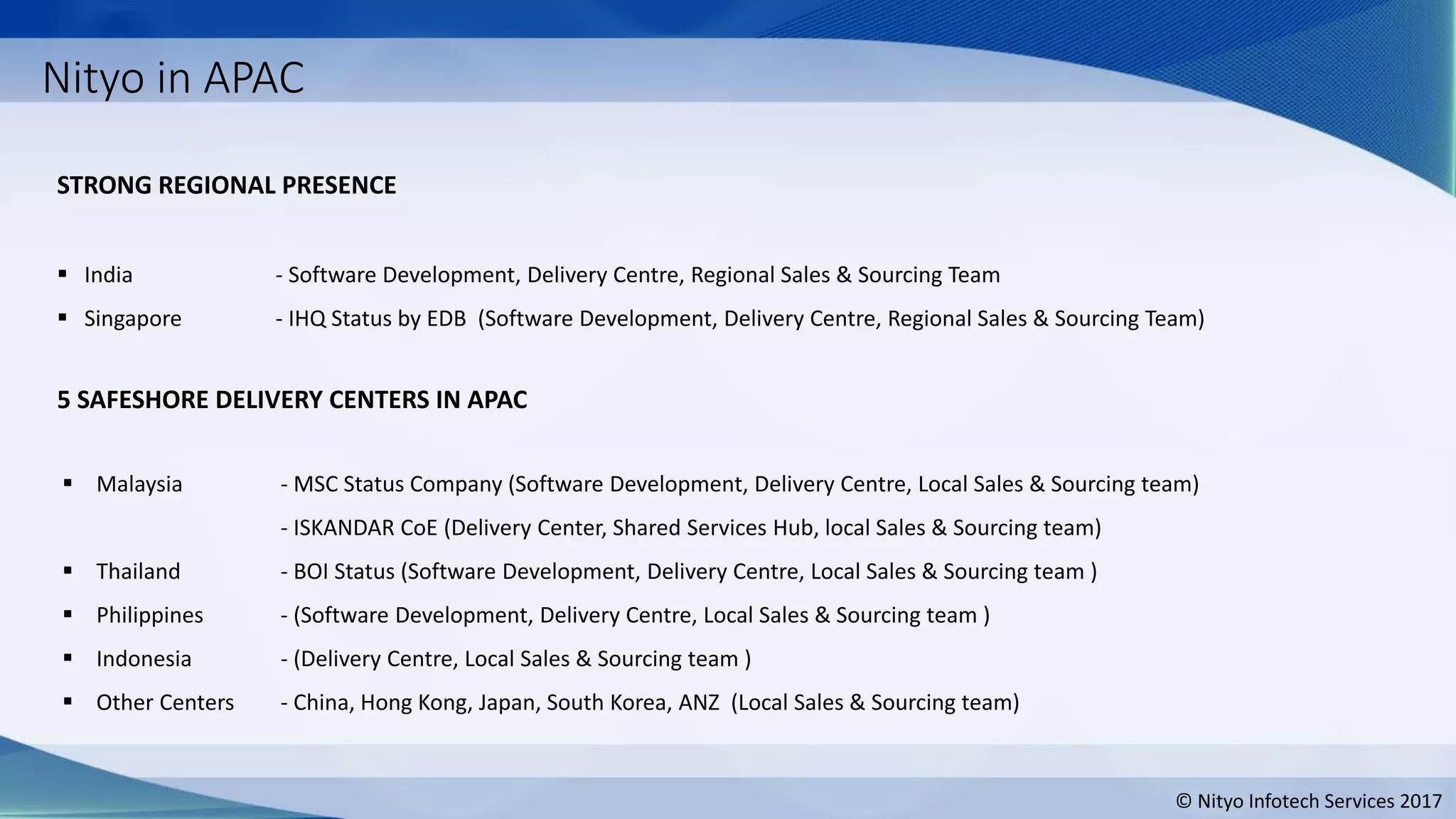 Nityo corporate overview | PPT