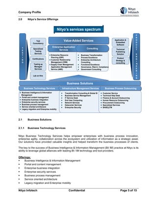 Nityo Infotech Company Profile | PDF