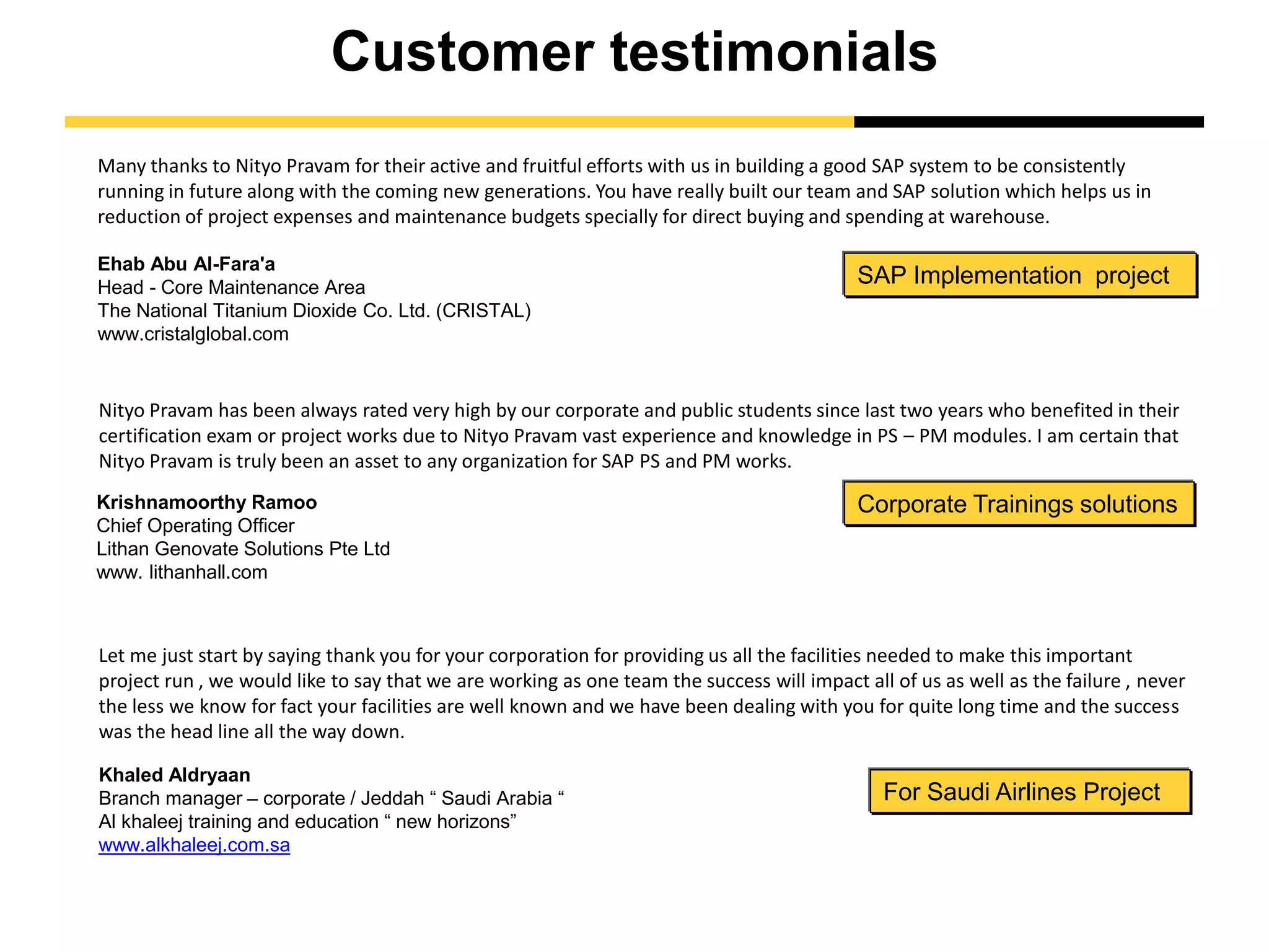 Nityo pravam sap capability deck | PDF