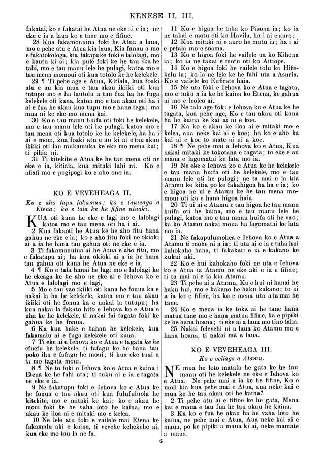 Niue bible genesis 1 | PDF