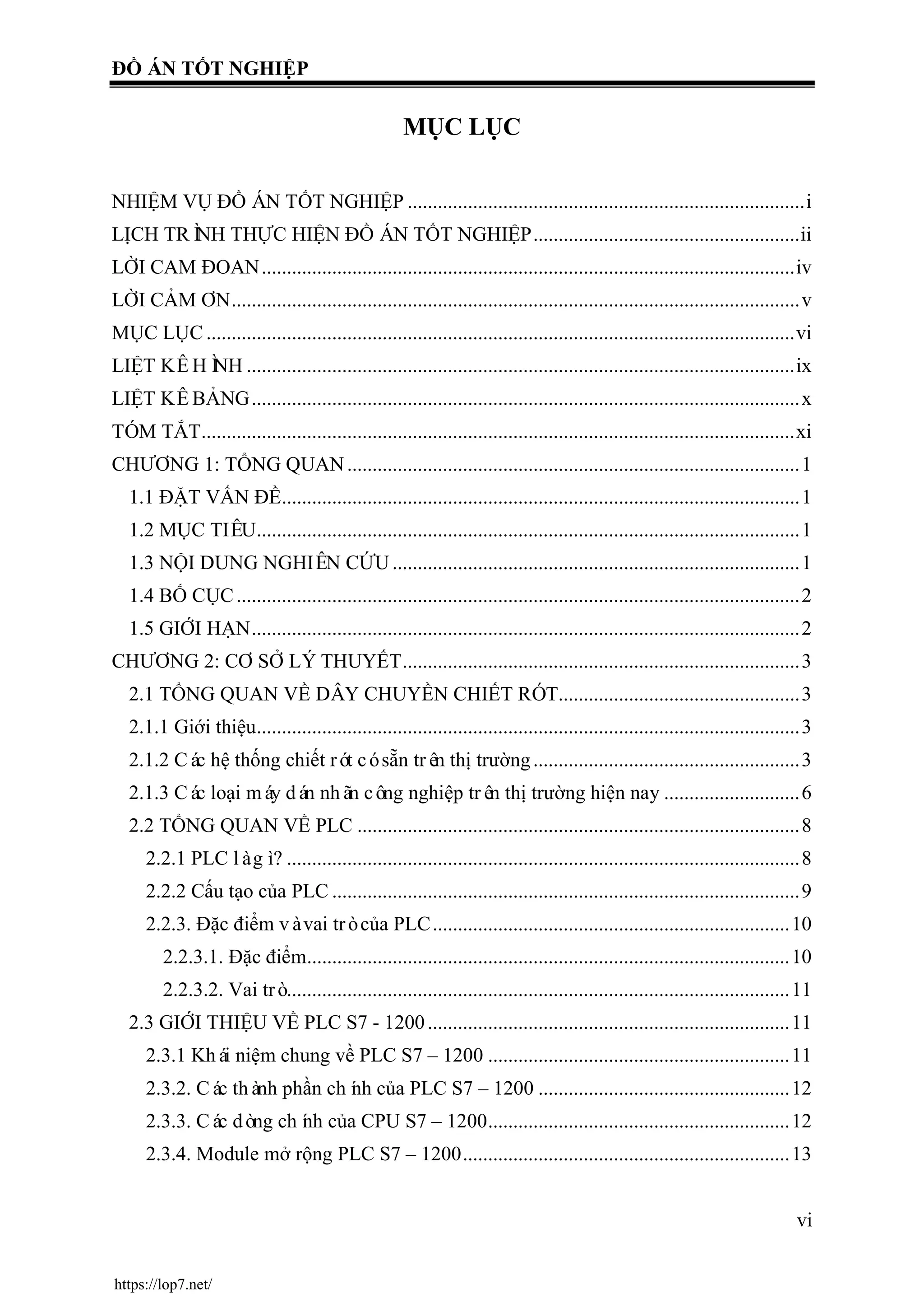 Đồ án Điều khiển và giám sát dây chuyền chiết rót sử dụng PLC s7 - 1200 | PDF