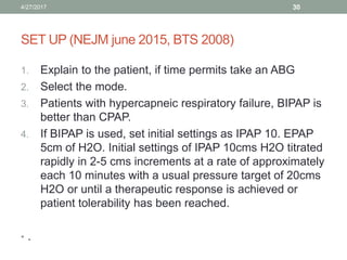 Non Invasive Ventilation | PPTX