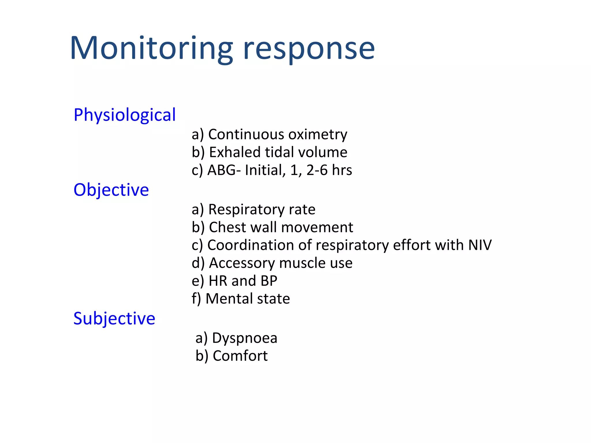 Non invasive ventilation | PPT