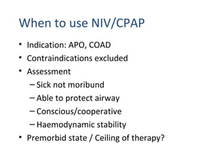 Non invasive ventilation | PPT