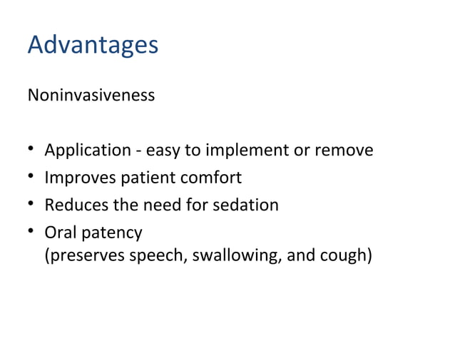 Non invasive ventilation | PPT