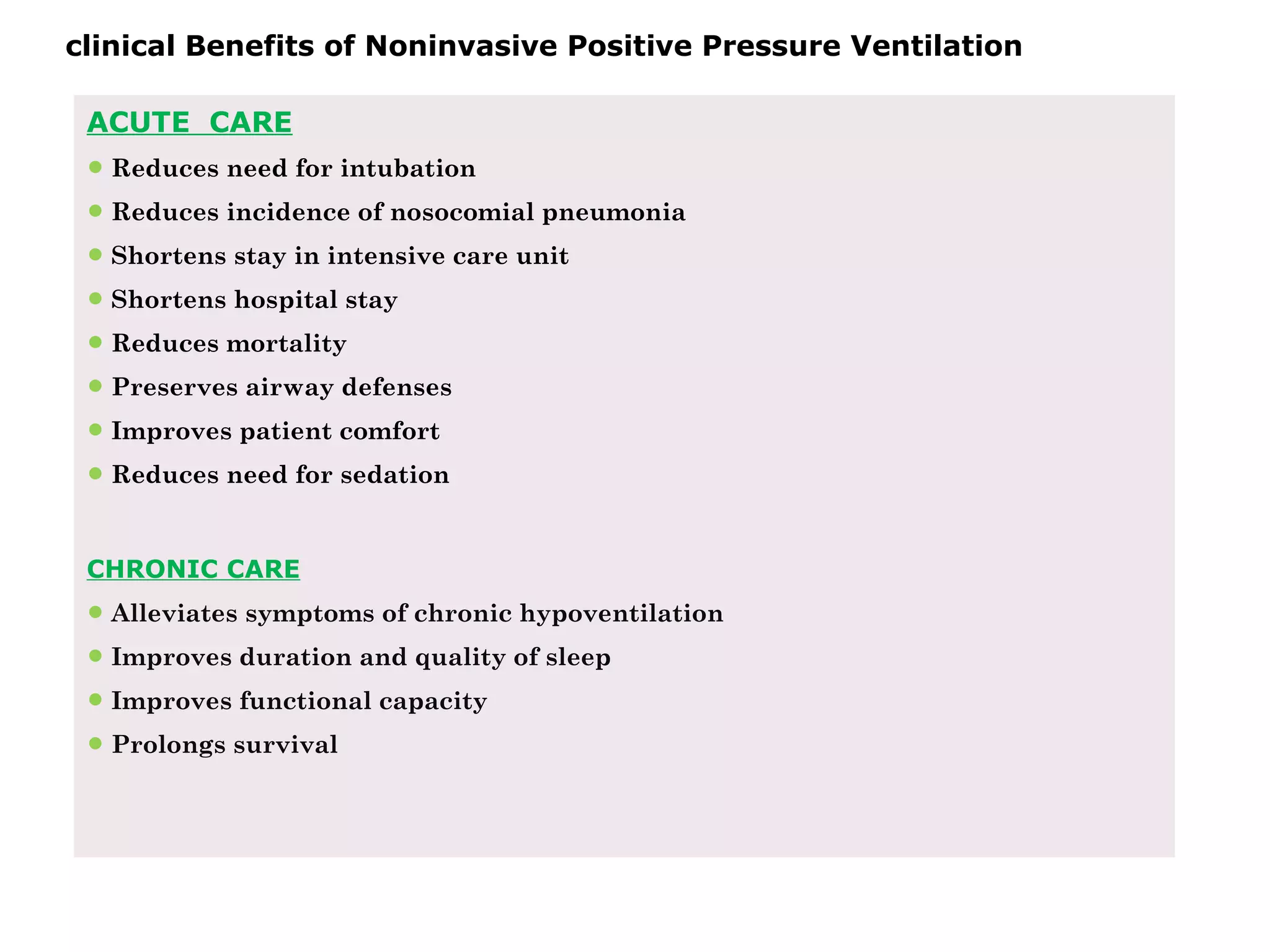 Non Invasive Ventilation indications | PPT