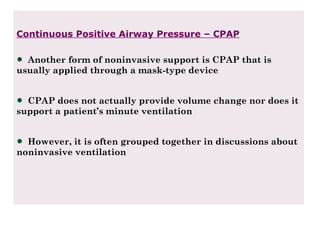 Non Invasive Ventilation indications | PPT