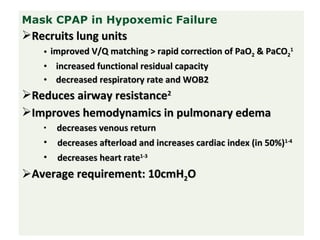 Non Invasive Ventilation indications | PPT